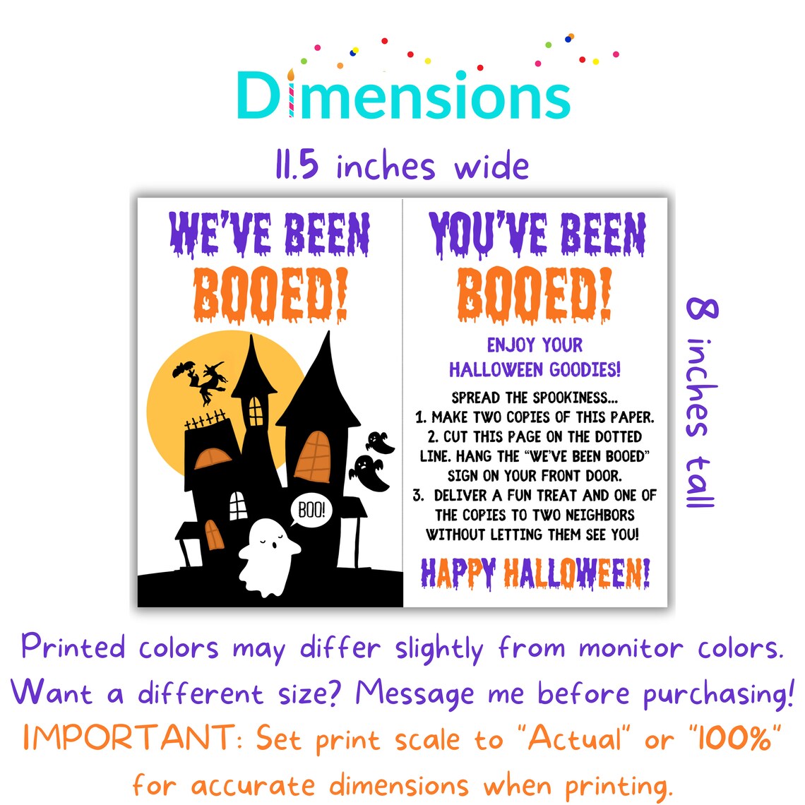 You've Been Booed Printable - Neighborhood Boo Bag Sign - We've Been ...