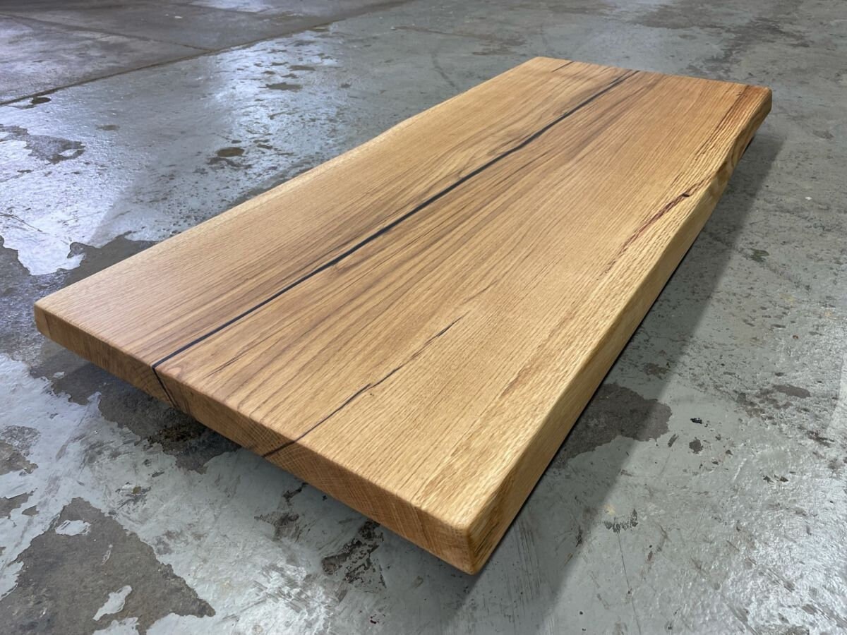 Tree Trunk Table Top Oak From One Piece With Tree Edge - Etsy