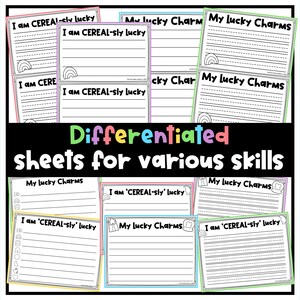 My Lucky Charms | A Writing Craft | St. Patrick's Day | March Writing ...