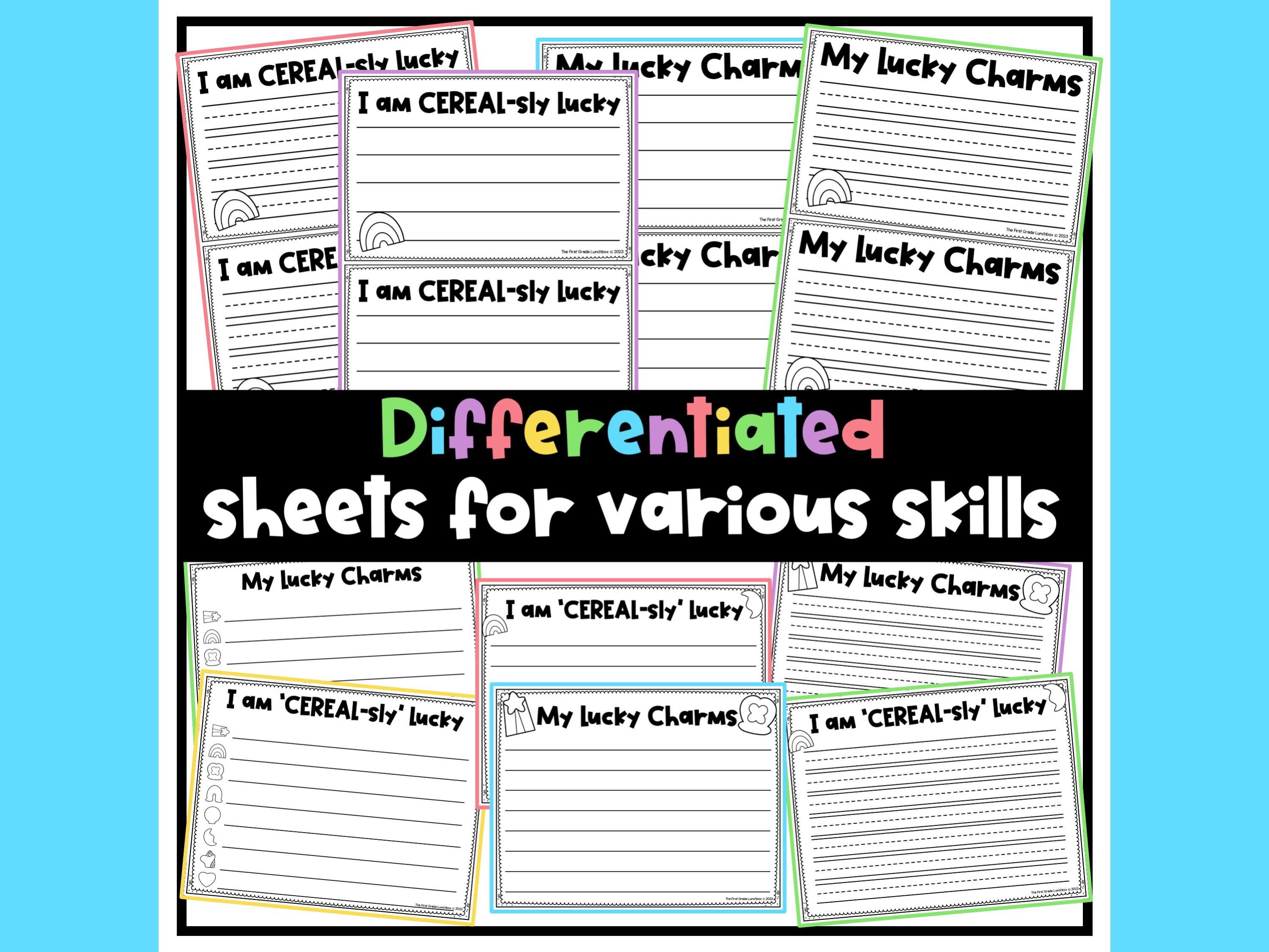 Lucky Charms Writing Craft | St. Patrick's Day Activity (PDF Pattern ...