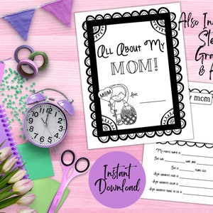 Printable Mother's Day Book, Stepmom, Grandma, Aunt, Mother's Day ...