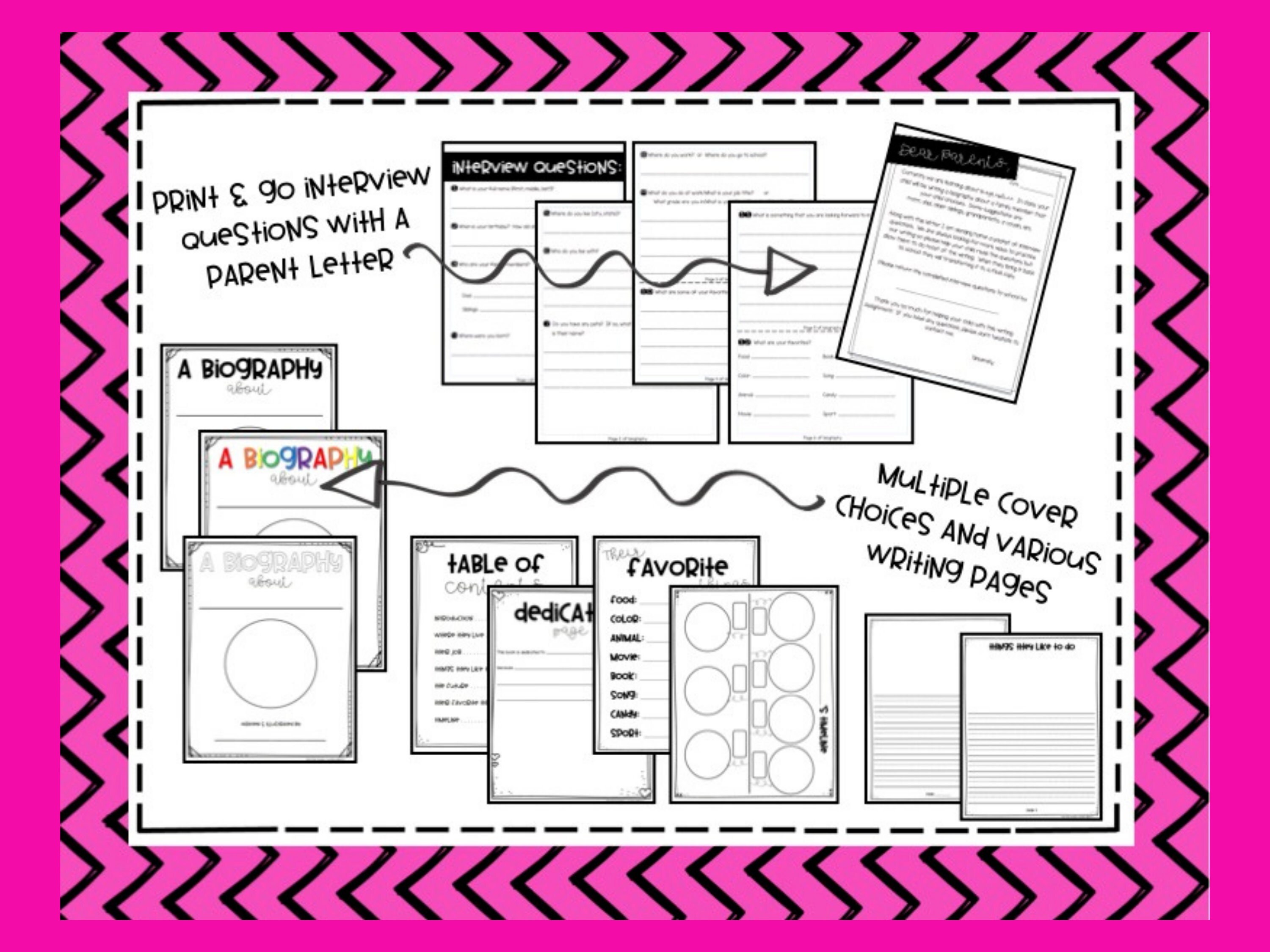 Biographies for Younger Students Interview and Write About a Family ...