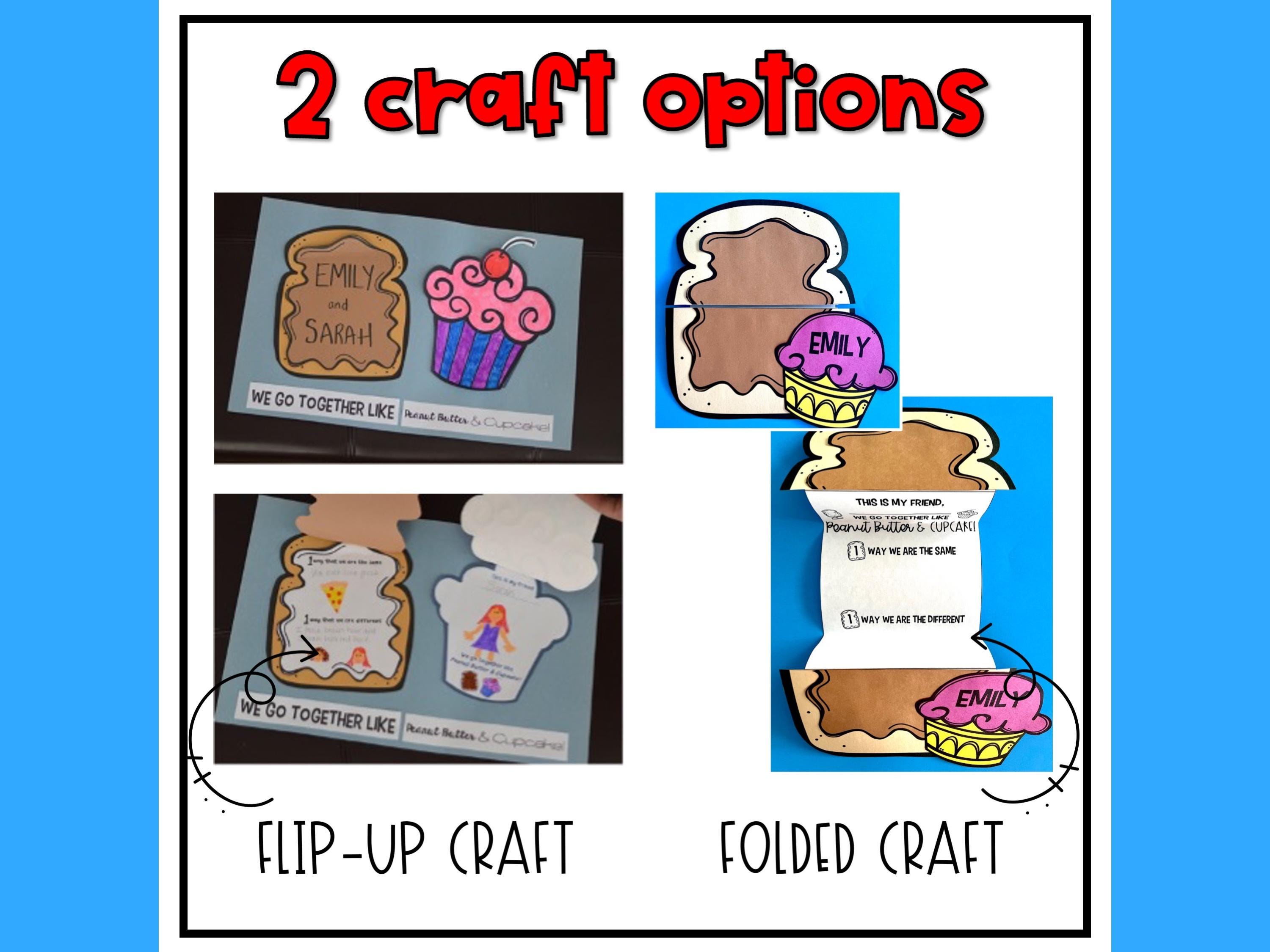 Peanut Butter and Cupcake: Book Activity / Craft / Homeschool / Writing ...
