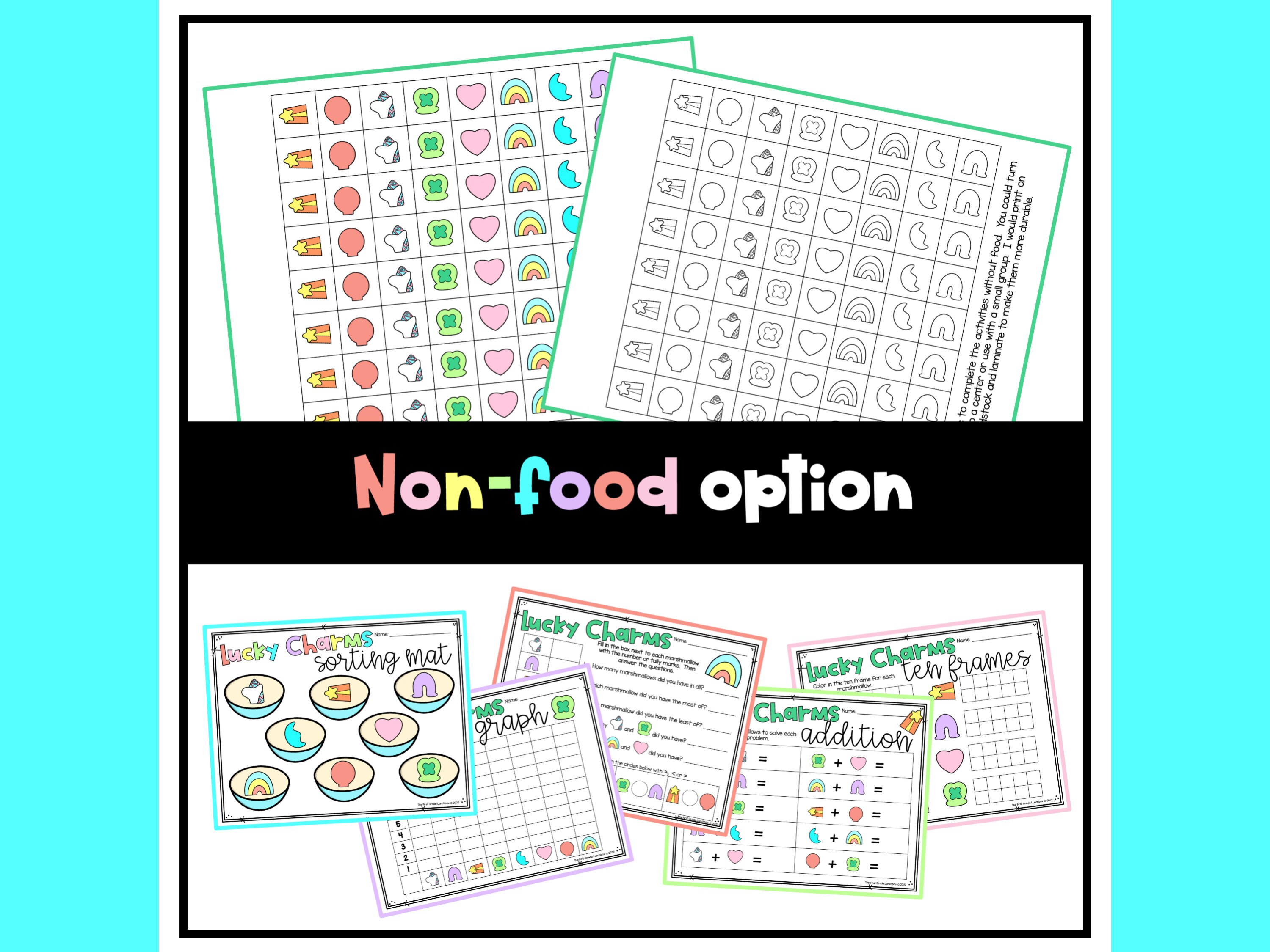 Lucky Charms Sort, Count, Graph Math Activity for St. Patrick's Day ...
