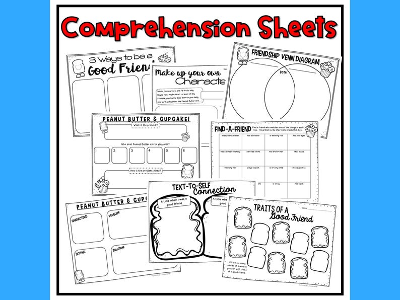 Peanut Butter and Cupcake: Book Activity / Craft / Homeschool / Writing ...