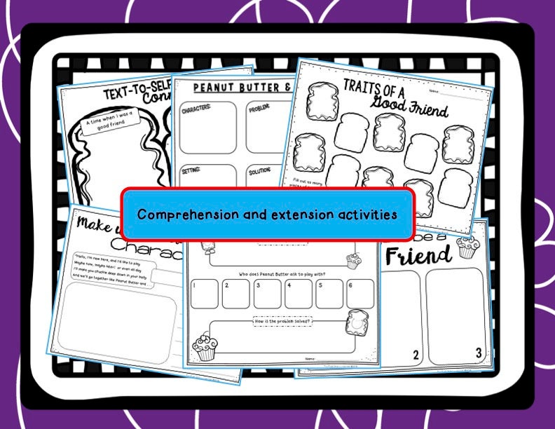 Peanut Butter and Cupcake: Book Activity / Craft / Homeschool / Writing ...