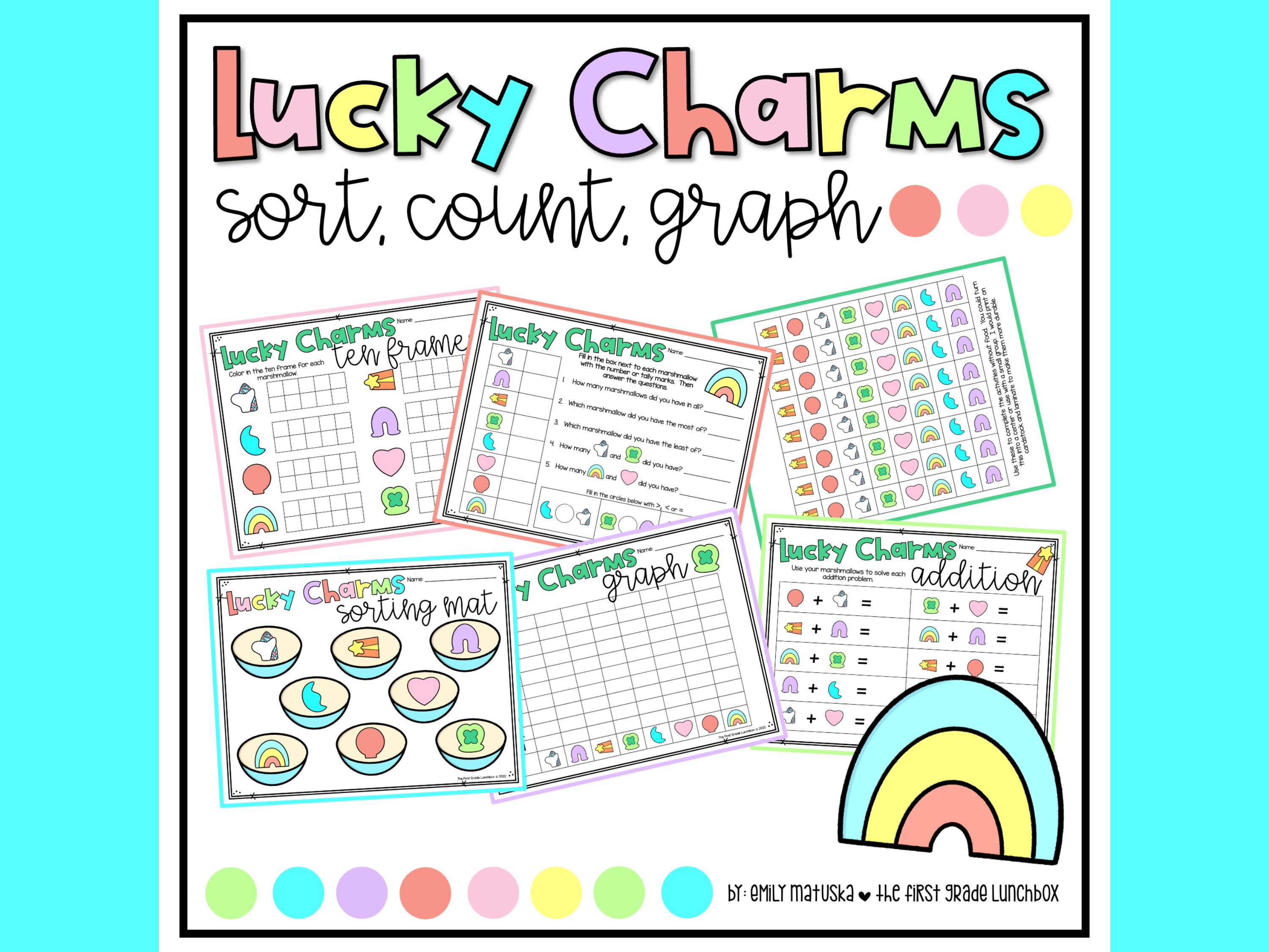 Lucky Charms Sort, Count, Graph Math Activity for St. Patrick's Day ...
