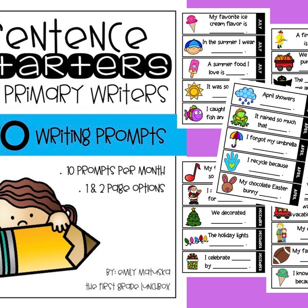 Sentence Starters Poster - Etsy