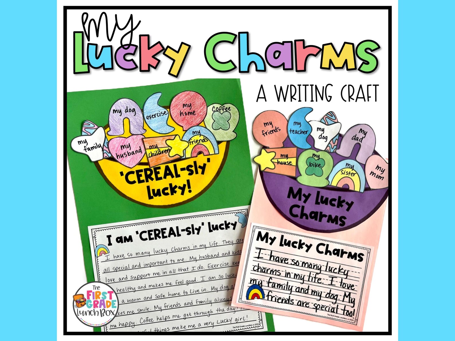 Lucky Charms Writing Craft | St. Patrick's Day Activity (PDF Pattern ...