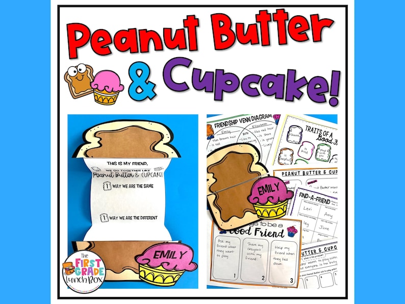 Peanut Butter and Cupcake: Book Activity / Craft / Homeschool / Writing ...