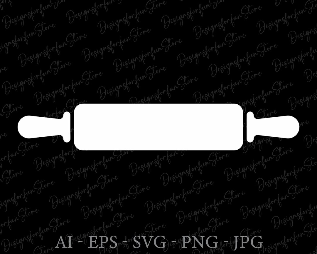 Rolling Pin Svg, Cricut, Kitchen Svg, Silhouette, Rolling Pin Line Art ...