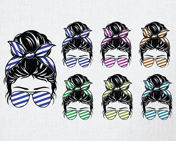 Messy Bun Svg Messy Bun Png Bundle Digital Download Messy - Etsy