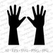 Hand Svg, Digital Download, Handprint Svg, Human Hand Svg, Silhouette ...