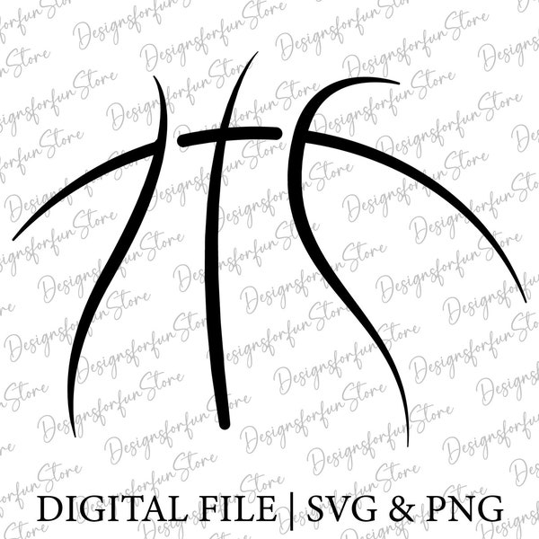 Basketball Lines Svg - Etsy