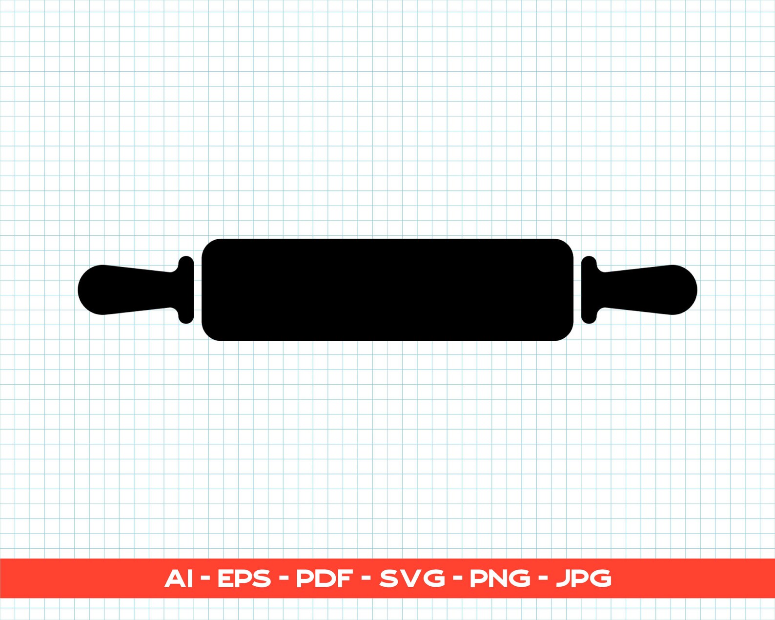 Rolling Pin Svg Cricut Kitchen Svg Silhouette Rolling Pin - Etsy