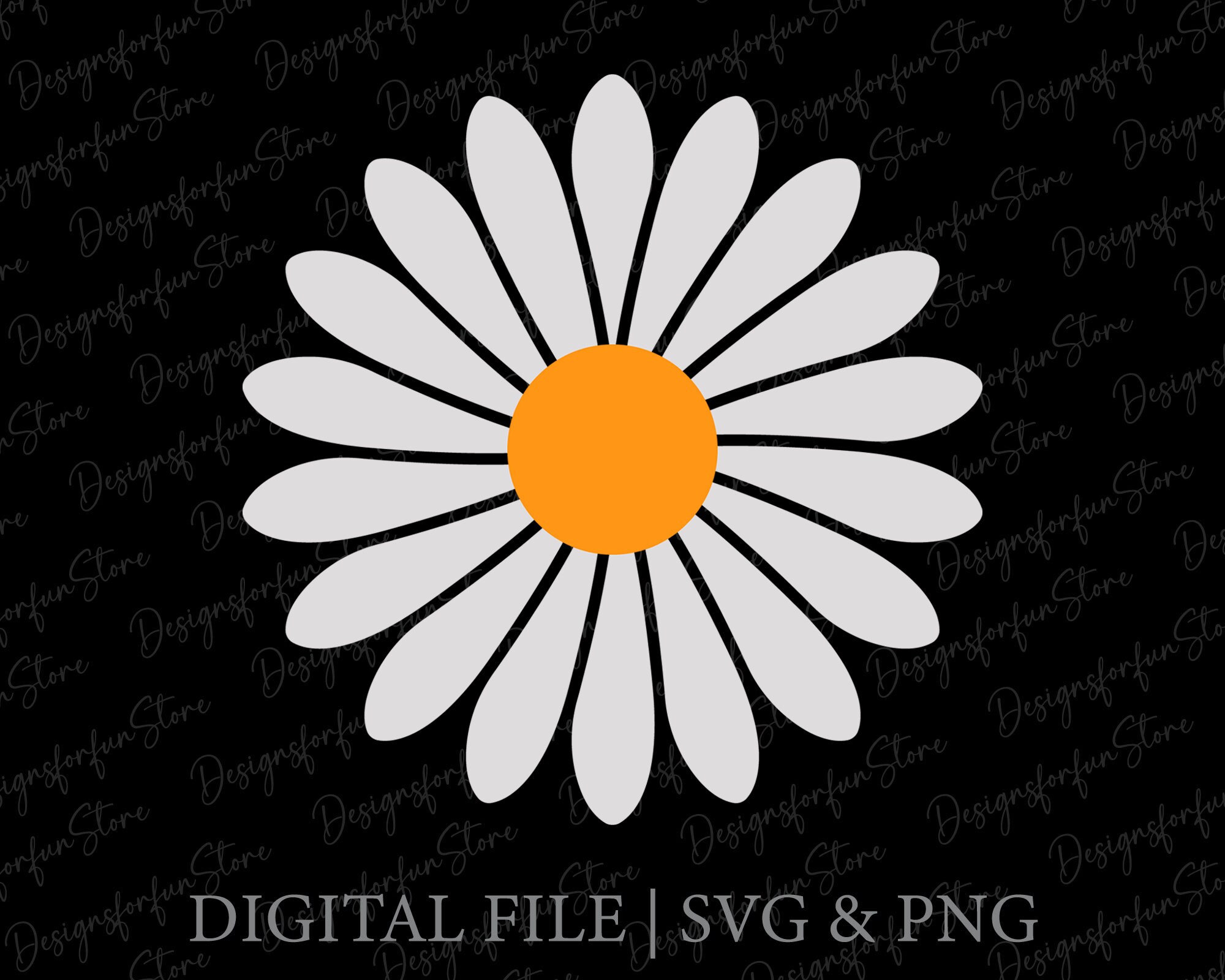 Daisy Flower Svg Retro Daisy Svg Digital Download Floral - Etsy