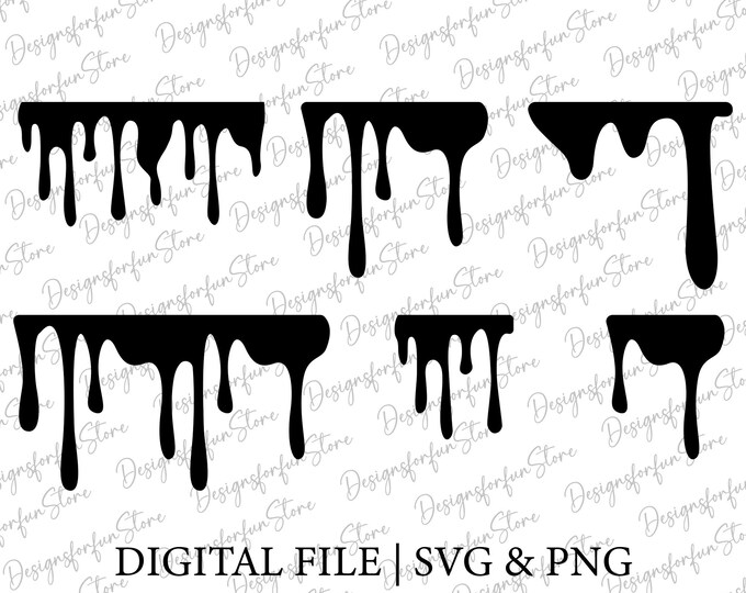 Dripping Borders Svg, Dripping Border Svg, Dripping Svg, Borders ...
