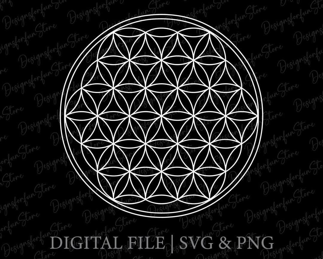 Flower of Life Symbol Svg, Digital Download, Spiritual Symbol Svg ...