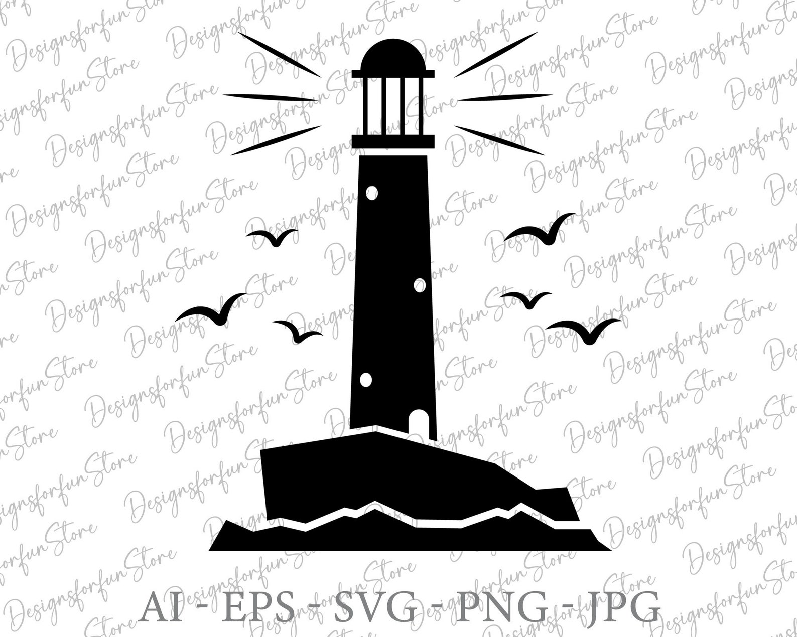 Lighthouse Svg Digital Download Nautical Svg Light House - Etsy