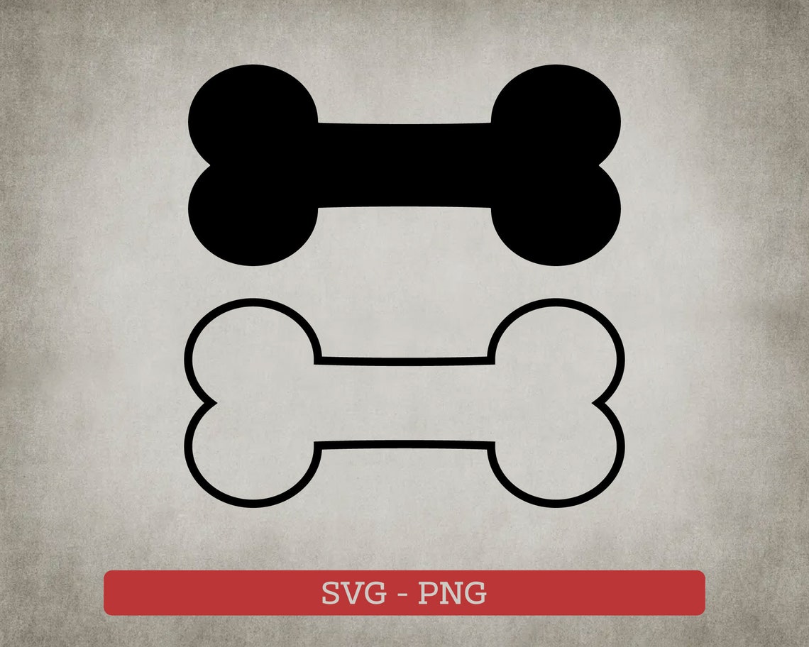 Dog Bone Svg Digital Download Dog Svg Silhouette Dog Bone | Etsy
