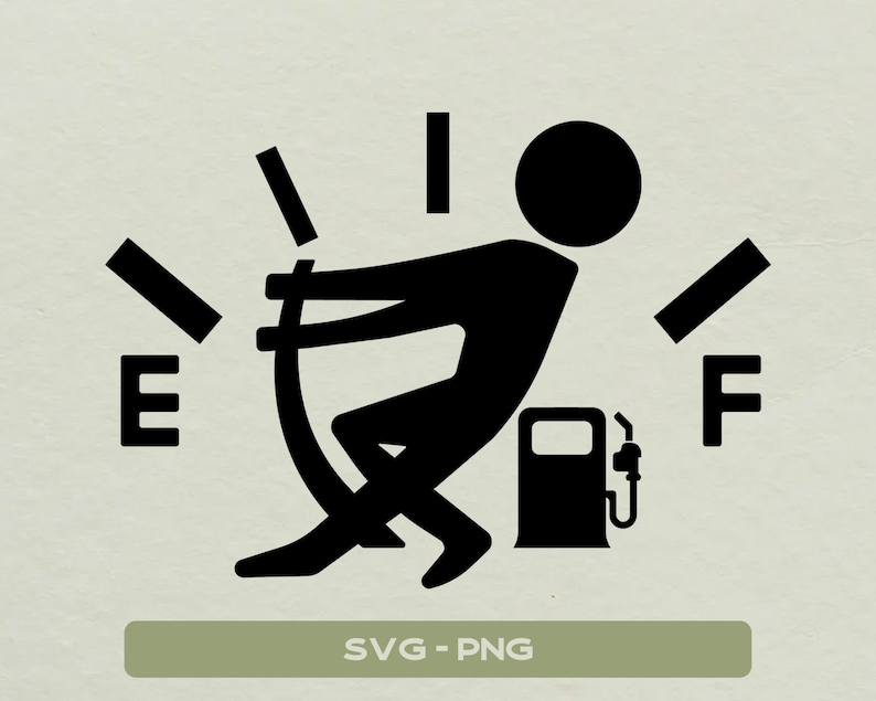 Gas Gauge Svg Funny Gas Tank Svg Gas Needle Svg Empty Gas - Etsy