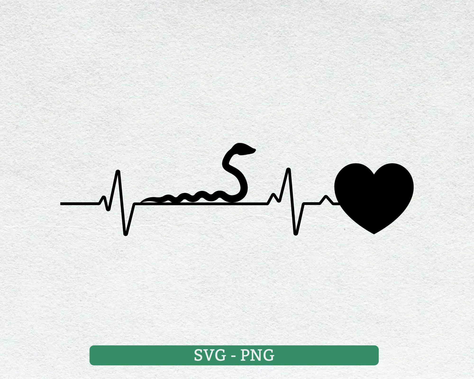Snake Heartbeat Svg Digital Download Snake Svg Heartbeat - Etsy