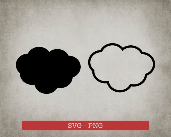 Cloud Svg Digital Download Cloud Outline Svg Weather Svg | Etsy