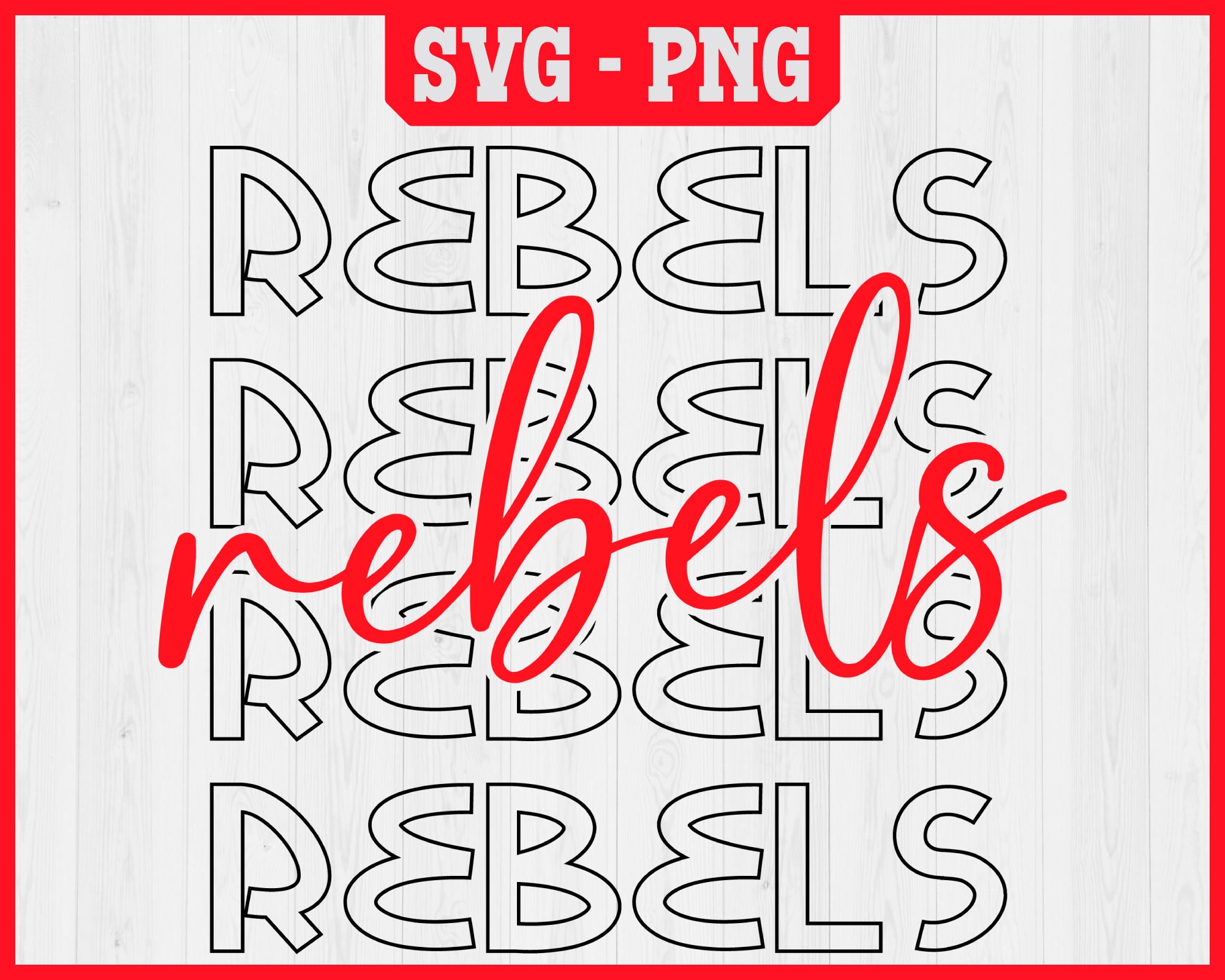 Rebels Svg Digital Download Game Day Svg Team Mascot Svg - Etsy