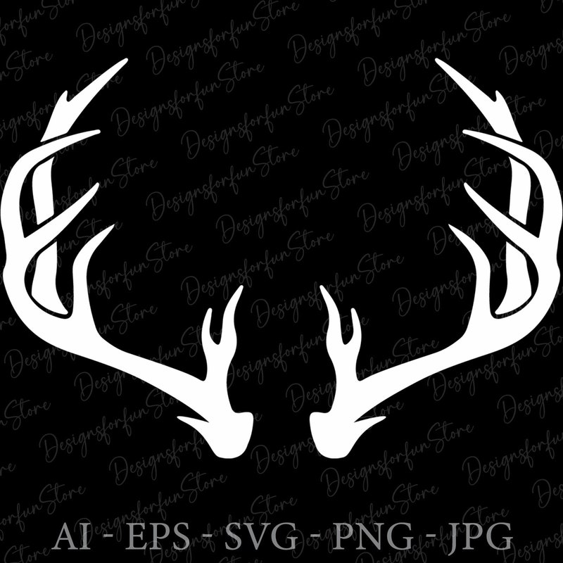 Deer Antlers Svg Etsy
