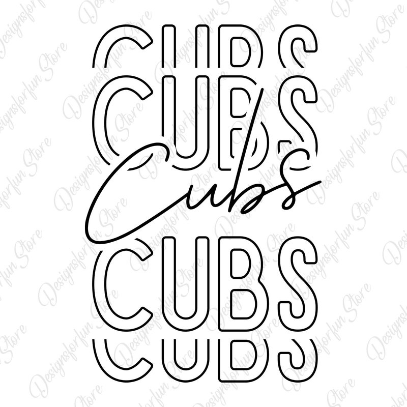 Cubs Svg - Etsy