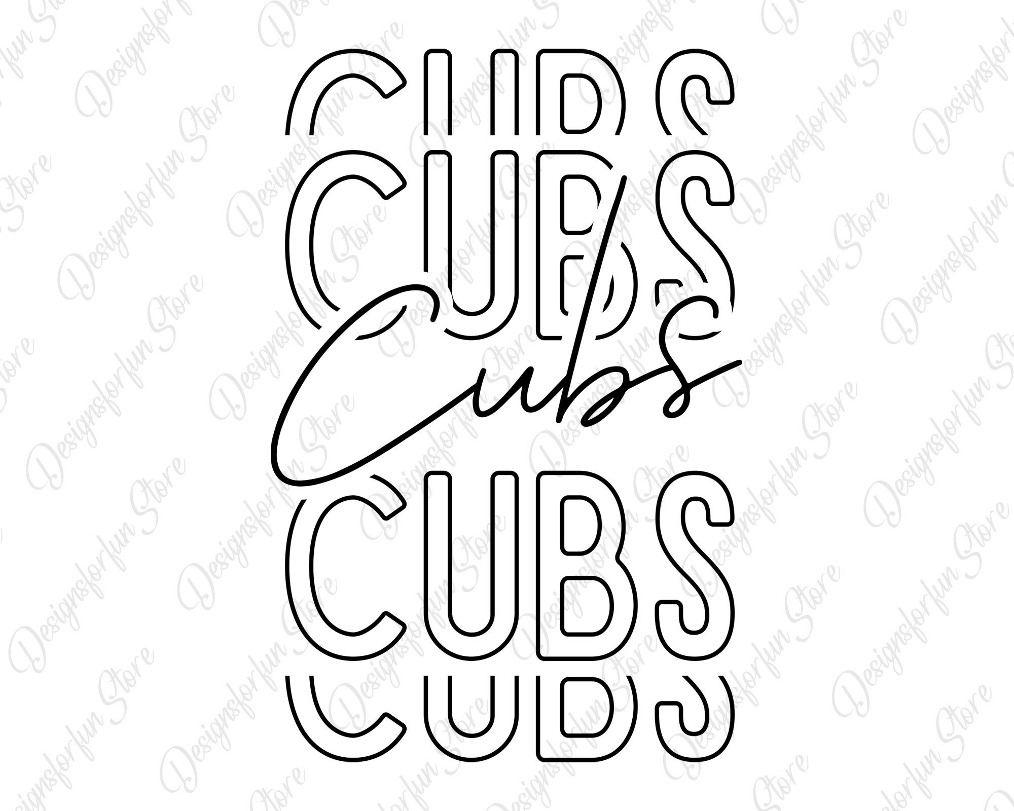 Cubs Svg Game Day Svg Team Mascot Svg Cubs Mascot Svg - Etsy