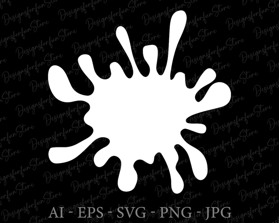 Paint Splatter Svg, Digital Download, Splatter Svg, Splash Svg, Ink ...