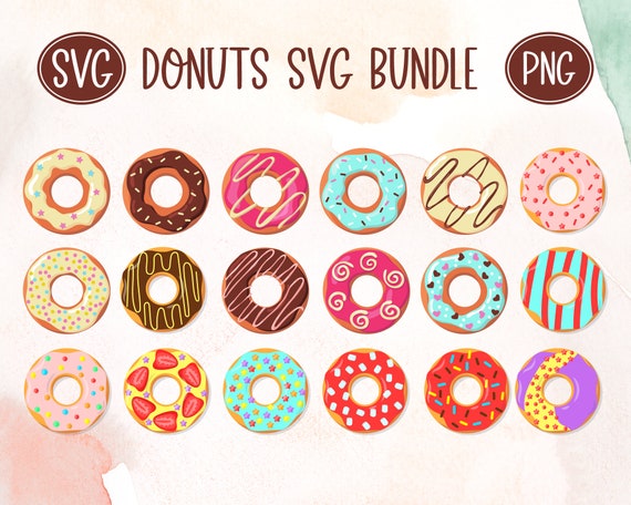 Donut Sprinkle Svg Digital Download Donut SVG Doughnut Svg | Etsy