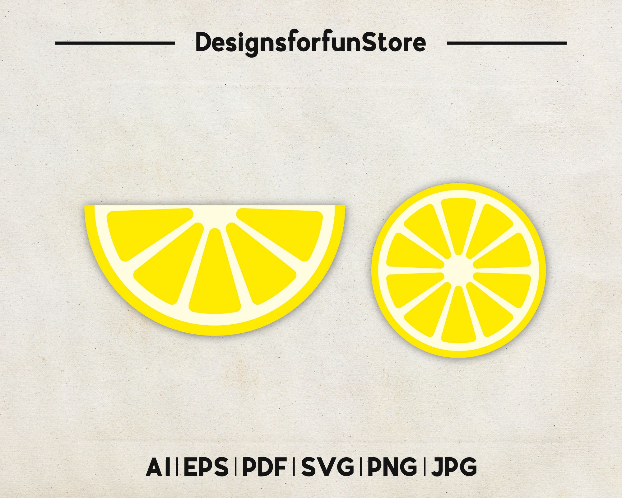 Lemon Bundle Svg Digital Download Lemon Svg Lemon Slice | Etsy