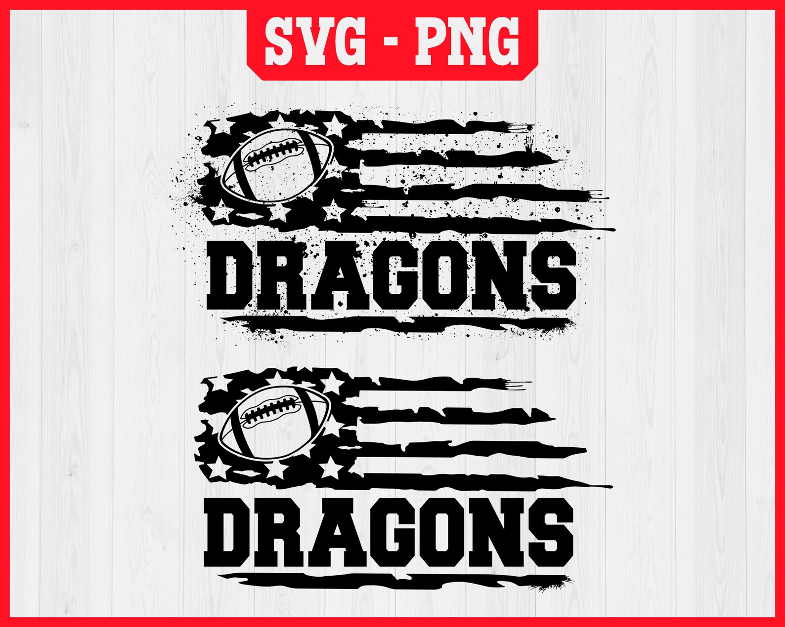 Dragons Football Svg USA Flag SVG Dragons Svg Game Day Svg - Etsy