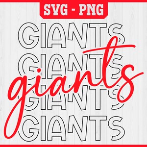 Giants Svg, Digital Download, Game Day Svg, Team Mascot Svg, Giants ...