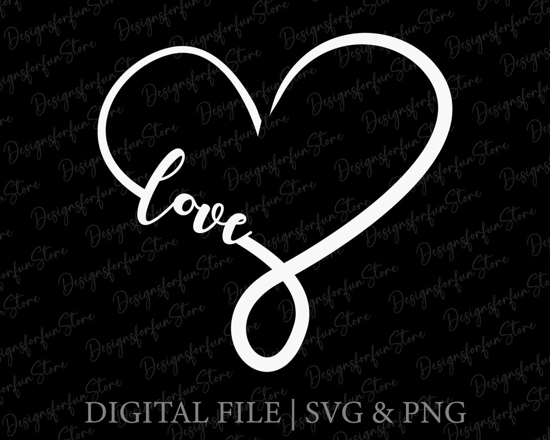 Infinity Love Heart Svg, Love Heart Png, Infinity Symbol Svg, Love SVG ...