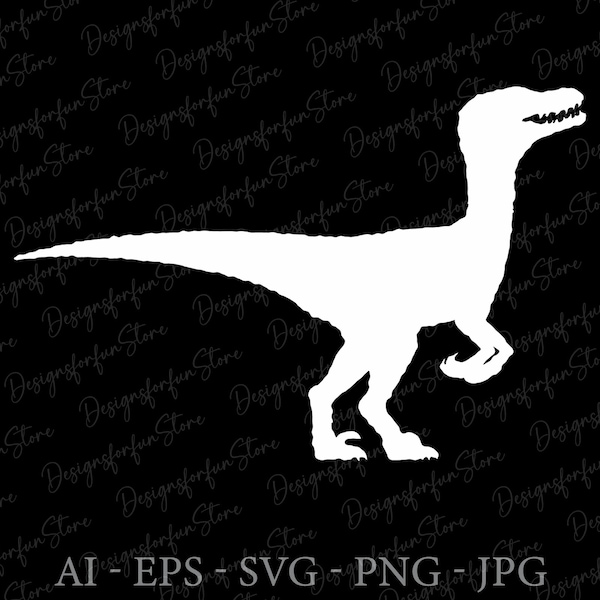 Raptor Dinosaur Svg - Etsy
