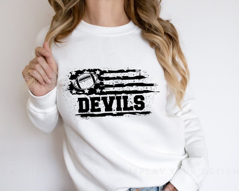 Devils Football Svg USA Flag SVG Devils Svg Game Day Svg - Etsy