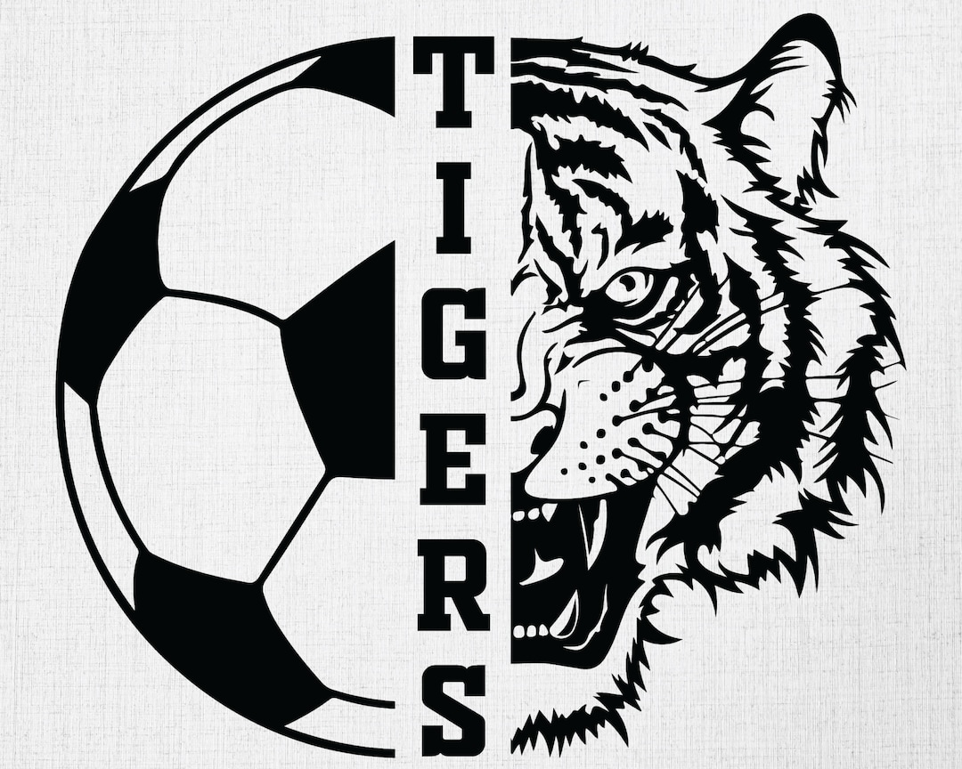 Tigers Soccer Png, Tigers Soccer Svg, Tigers Svg, Soccer Png, Digital ...