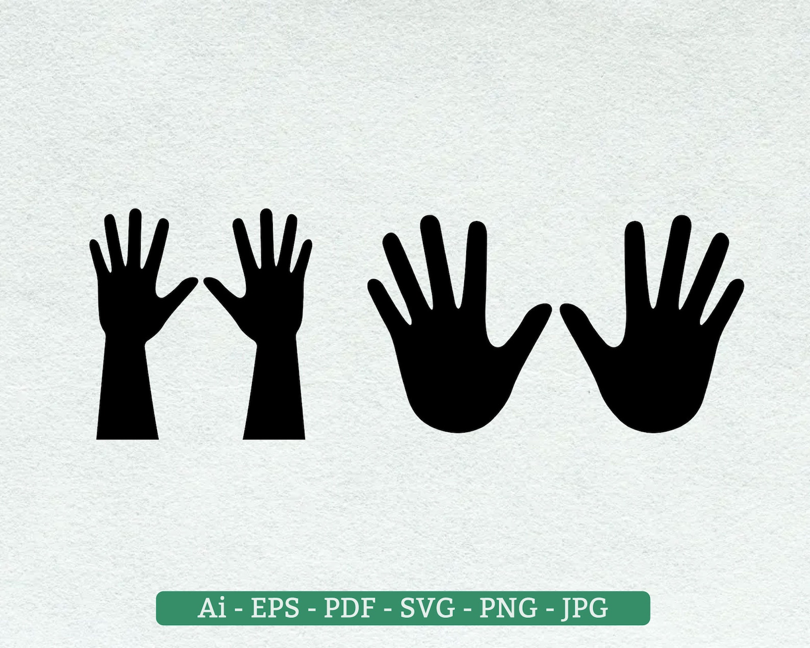 Hand Svg Digital Download Handprint Svg Human Hand Svg | Etsy UK