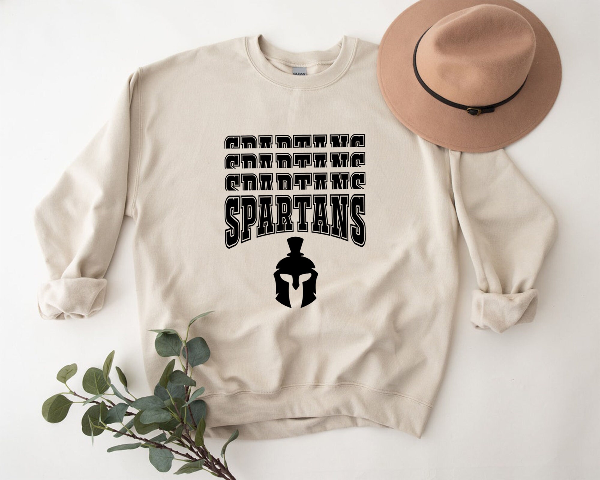 Spartans Stacked Mascot Svg Digital Download Team Mascot - Etsy