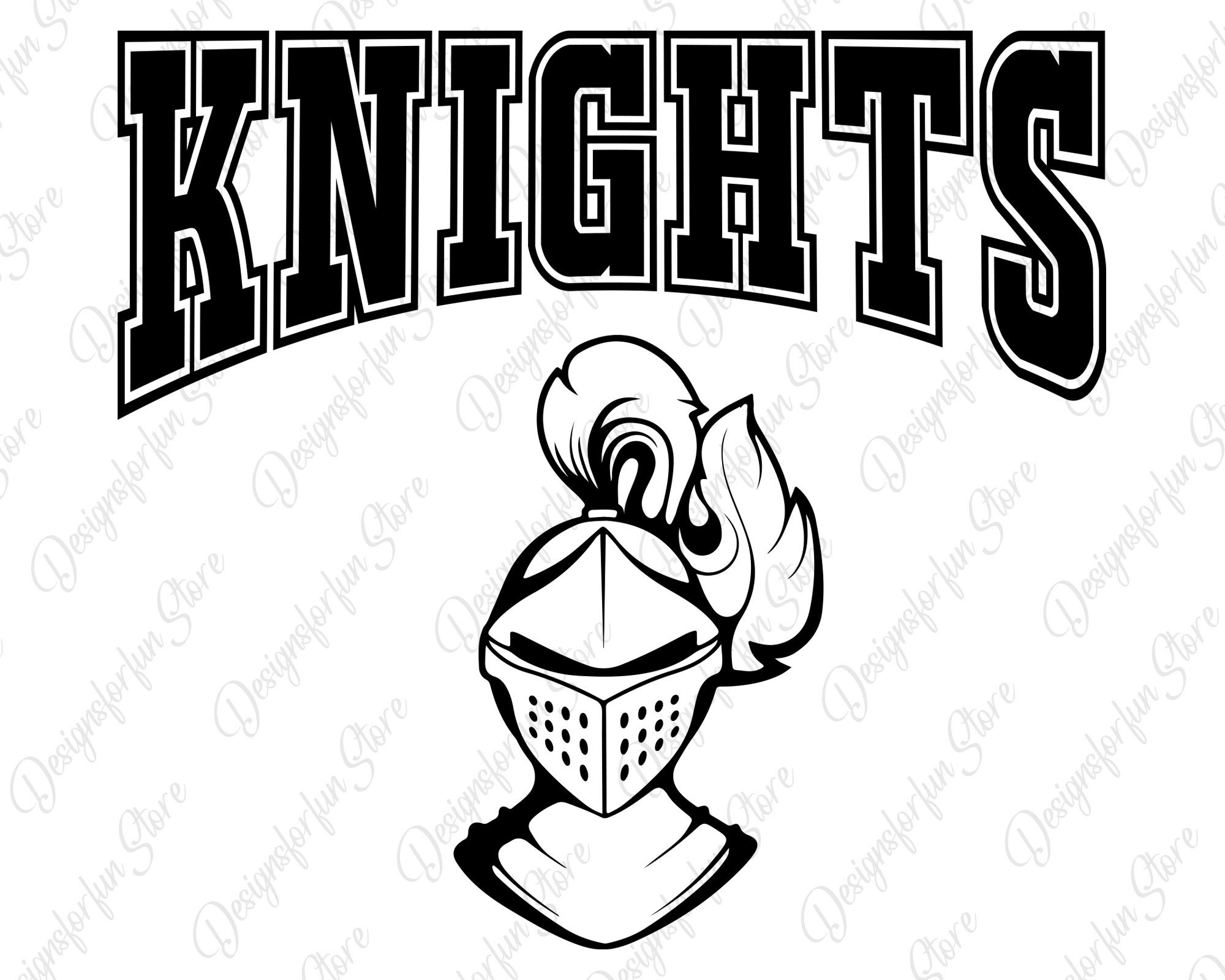 Knights Mascot Svg Digital Download Team Mascot Svg Knights - Etsy