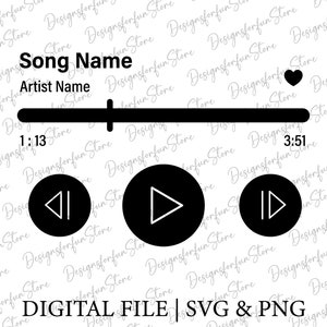 Audio Control Buttons Svg, Music Player Svg, Digital Download, Audio ...