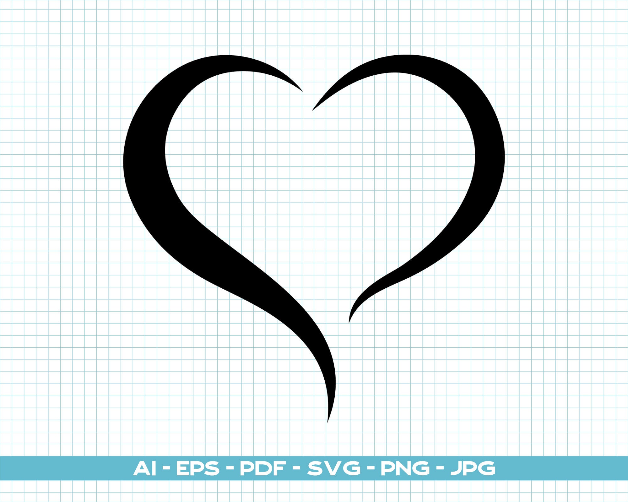 Open Heart Svg Heart Frame Svg Heart Svg Heart Shape Svg - Etsy