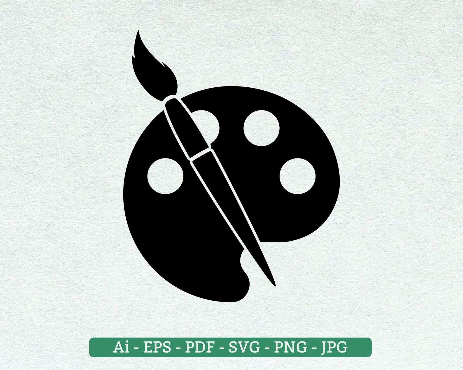 Art Svg Digital Download Paint Palette Svg Paint Brush Svg - Etsy