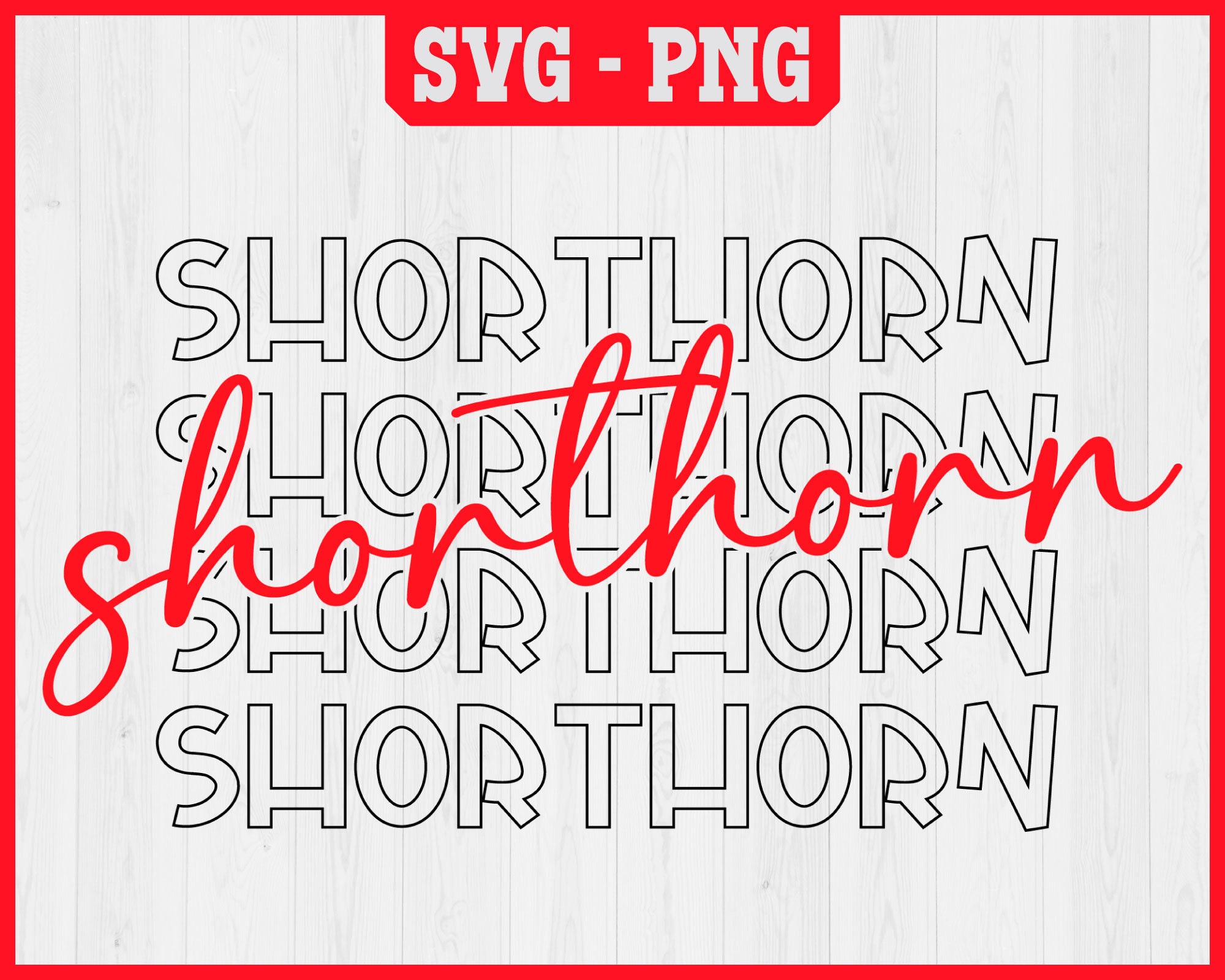 Shorthorn Svg Digital Download Game Day Svg Team Mascot - Etsy