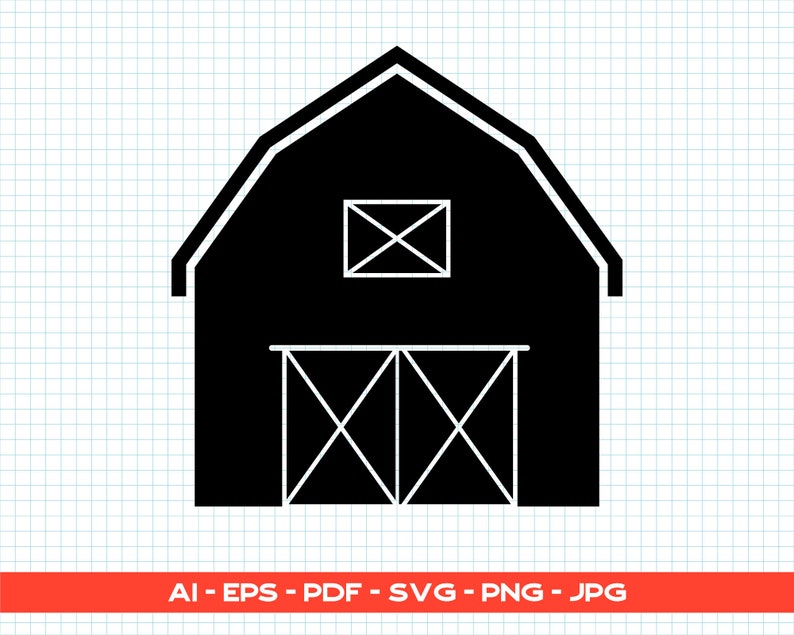 Barn Svg Barn House Svg Digital Download Farm Svg Prairie | Etsy