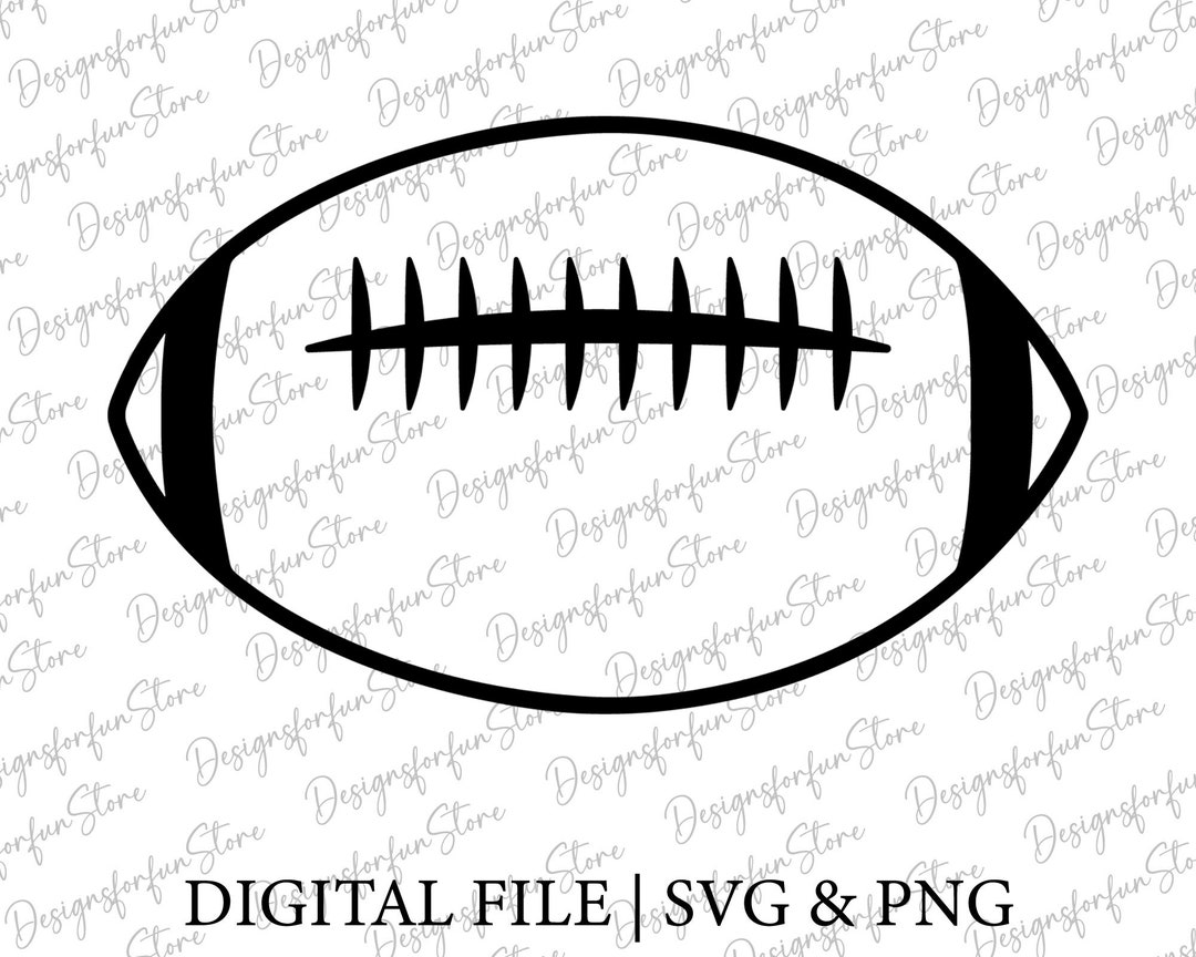 Football Svg, Football Outline Svg, Football Mom Svg, Silhouette ...