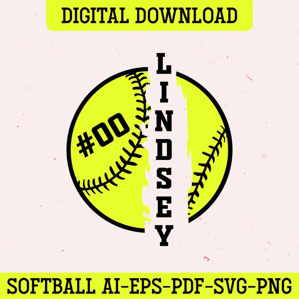 Softball Decal - Etsy